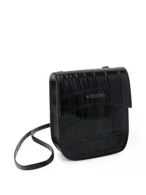 HIDESINS Croc-effect Leather Shoulder Bag