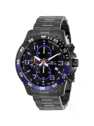 INVICTA Chronograph Watch With Logo Print - Black
