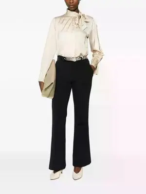 Dixie Bow Detail Long Sleeve Blouse
