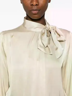Dixie Bow Detail Long Sleeve Blouse