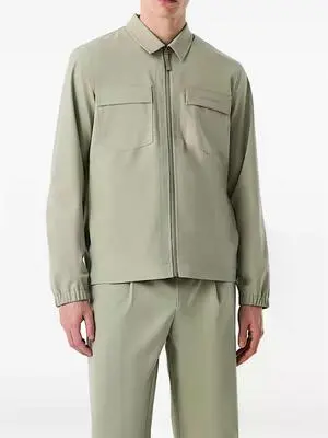 ALPHA TAURI Zip-up Flap-pocket Jacket - Green