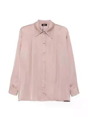 Dixie Satin Finish Spread Collar Shirt - Pink