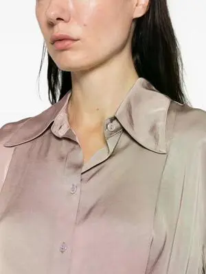 Dixie Satin Finish Spread Collar Shirt