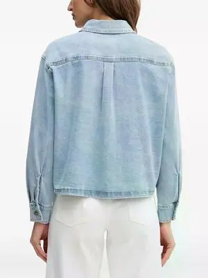 OUI Logo-embroidered Denim Shirt