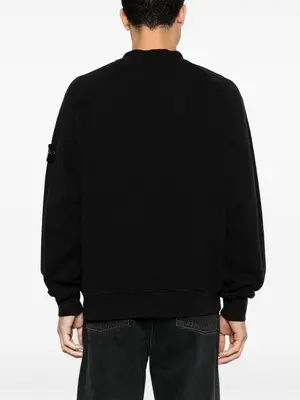 Stone Island Cotton Crewneck Sweatshirt With Logo Patch