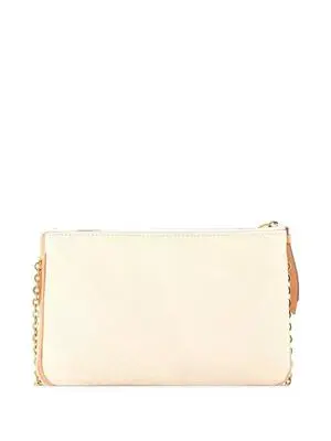 LOUIS VUITTON Double Zip Pochette Monogram Empreinte Leather Clutch Bag
