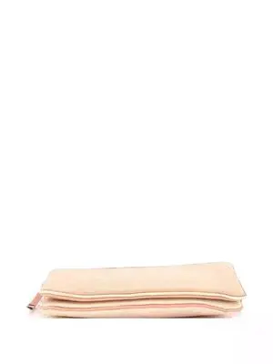 LOUIS VUITTON Double Zip Pochette Monogram Empreinte Leather Clutch Bag
