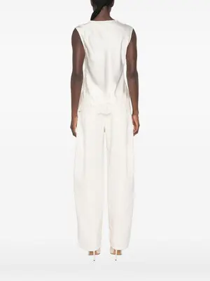 Ermanno Scervino Lace Trim V-neck Tank Top