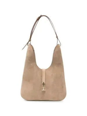TOM FORD Suede Leather Medium Hobo Bag