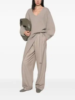 Soft Goat Cashmere V-necked Sweater