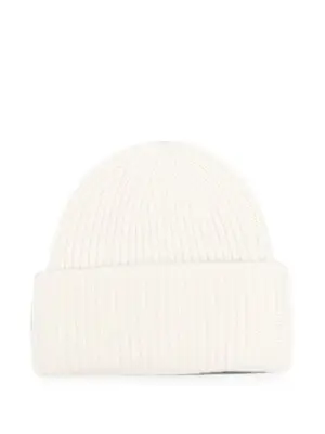 Soft Goat Ribbed Wool Beanie