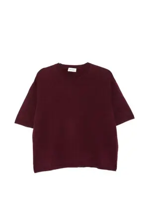 Soft Goat Cashmere T-shirt - Red