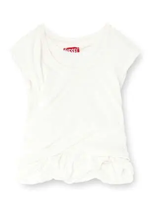 DIESEL® Double-layer Mini Tank Top With Ribbed Stretch And Embroidered Logo
