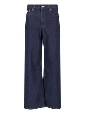 Calvin Klein High-rise Wide-leg Jeans - Blue