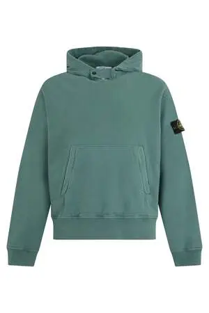 Stone Island Logo Patch Pullover Hoodie