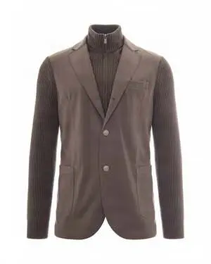 Eleventy Virgin Wool Checked Cardigan - Moro E Moro
