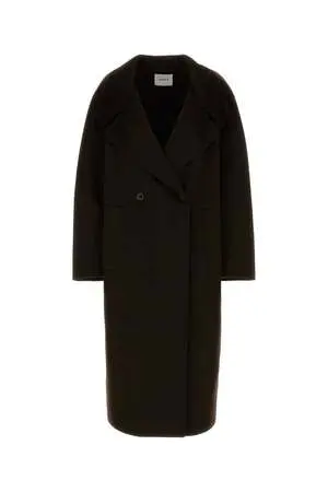 LISA YANG Chocolate Wool-blend Jacket