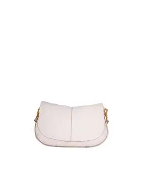 GIANNI CHIARINI Textured Leather Saddle Crossbody Bag