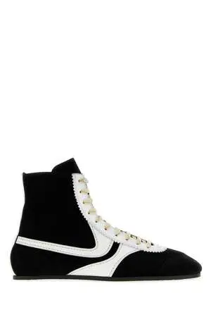 Dries Van Noten Suede High-top Sneakers With Lace-up Fastening