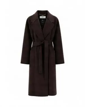 Elisabetta Franchi Belted Wool Coat