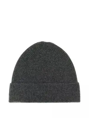BALLANTYNE Ribbed Cashmere Beanie Hat