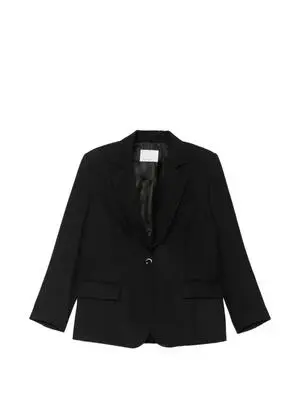 NINE:INTHE:MORNING Bella Single-breasted Notched-lapel Blazer - Black
