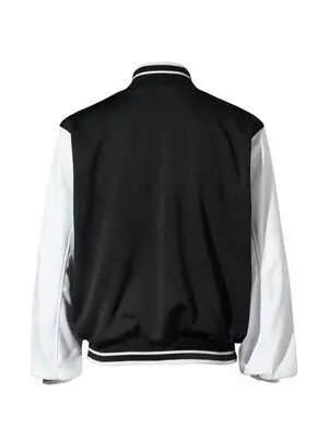 SAINT MXXXXXX Logo-print Striped-trim Jacket