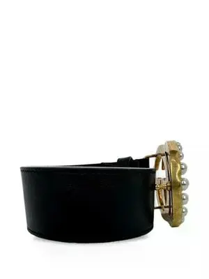 Gucci 2010s Gg Marmont Faux-pearl Belt