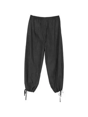 ALYSI Drawstring-cuff Straight-leg Trousers