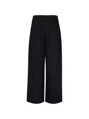 Comme Des Garçons Elasticated-waistband Patch-pocket Trousers