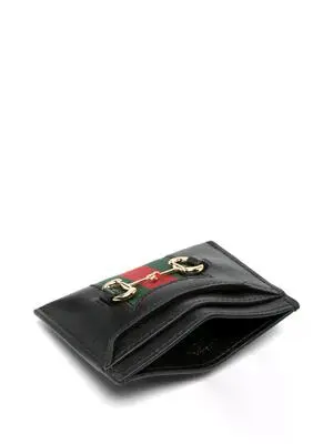 Gucci Horsebit Web Card Case
