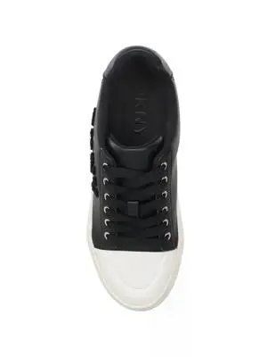 Dkny Logo Embossed Sneakers - Black