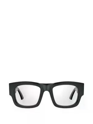 BUGATTI Sterling Silver Square-frame Glasses - Black