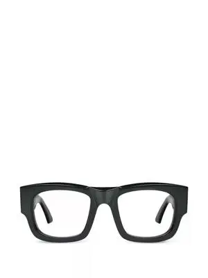 BUGATTI Sterling Silver Square-frame Eyeglasses - Black