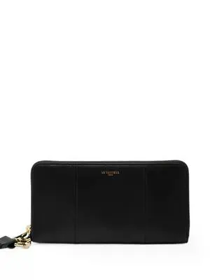 LE TANNEUR Logo-print Pebbled-leather Clutch Bag
