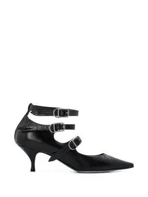 VIVIENNE WESTWOOD Napoli Kitten Buckle-strap Pumps - Black