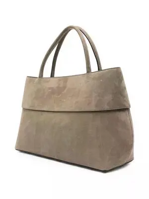 TOTEME Mercer Nubuck Leather Tote Bag - Grey