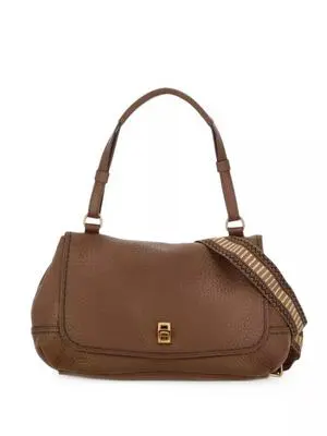 VISONA` Felicita Noce Grainy-leather Shoulder Bag - Brown