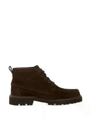 Clarks Lace-up Suede Boots - Brown