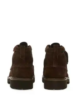 Clarks Lace-up Suede Boots - Brown