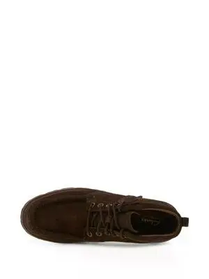 Clarks Lace-up Suede Boots - Brown