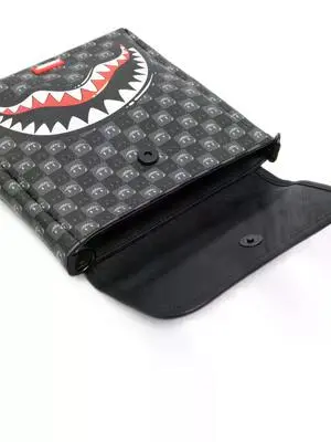 SPRAYGROUND Shark Mouth Checkered Messnger Bag