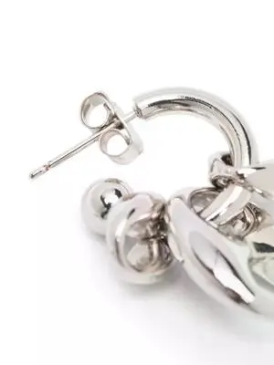 JUSTINE CLENQUET Akari Hoop Earrings - Silver