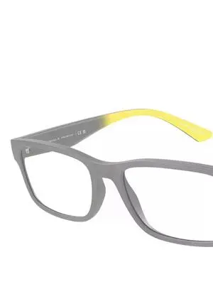 Armani Exchange Matte Rectangle Frame Eyeglasses