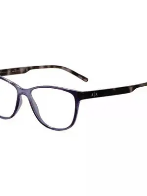Armani Exchange Tortoiseshell-effect Rectangle-frame Glasses