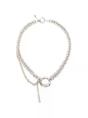 JUSTINE CLENQUET Gracie Chain-link Necklace - Silver