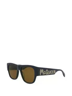 Alexander McQueen Square-frame Sunglasses - Blue
