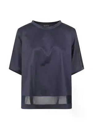 Mizuiro Ind Mesh-panel Wide T-shirt