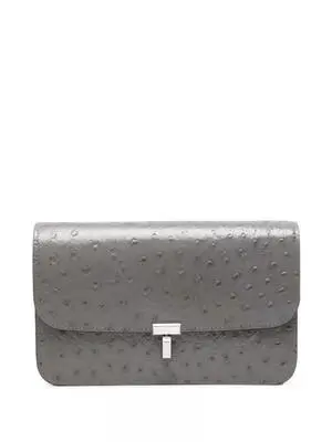 TOTEME T-lock Ostrich-effect Crossbody Bag