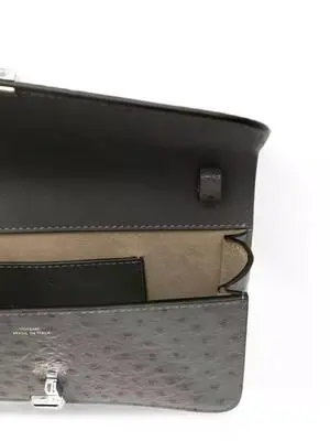 TOTEME T-lock Ostrich-effect Crossbody Bag